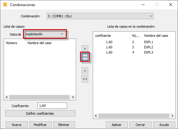 Generar combinaciones manuales