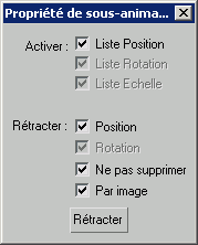 Panneau déroulant Affecter contrôleur (character studio)