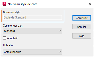 Sous-styles et remplacements de cote