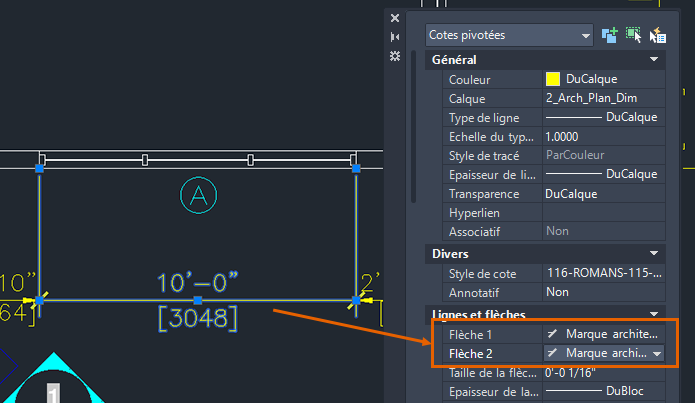 Sous-styles et remplacements de cote