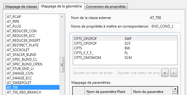 A propos du mappage de la géométrie des classes