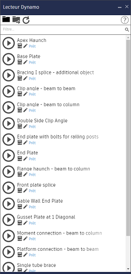 Utilisation des connexions en acier pour les noeuds Dynamo