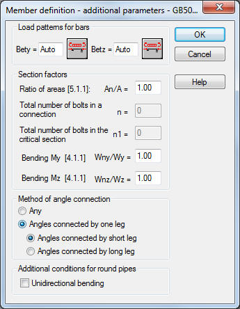 Member Definition - Additional Parameters