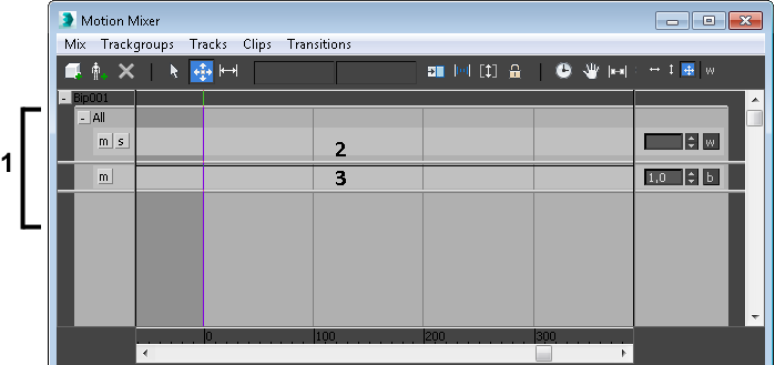 Usando o Motion Mixer