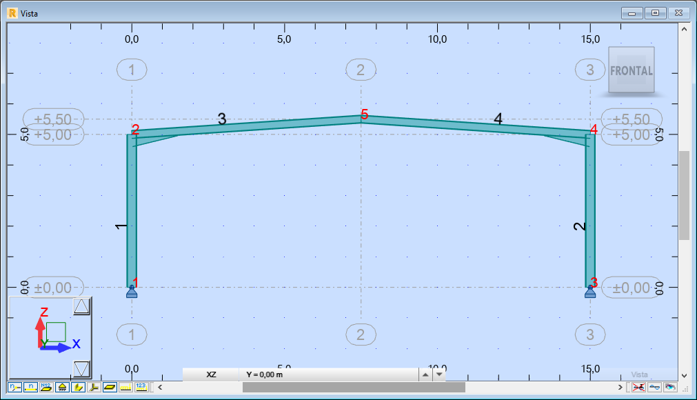 Modelar uma estrutura 2D