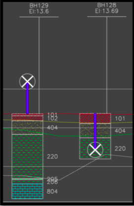 Geotechnical Modeler Data Display Settings