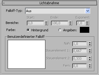 Raytrace: Rollout "Lichtabnahme"