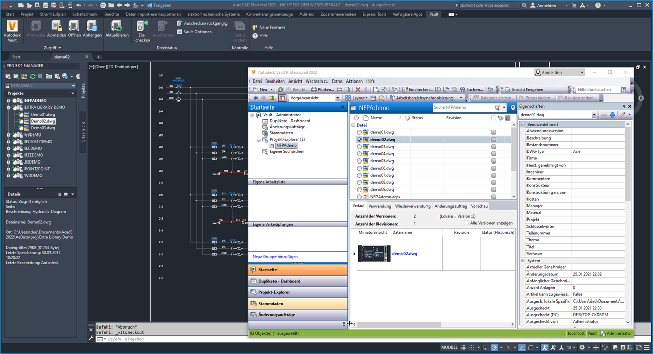 Neue Funktionen im AutoCAD Electrical 2022-Toolset