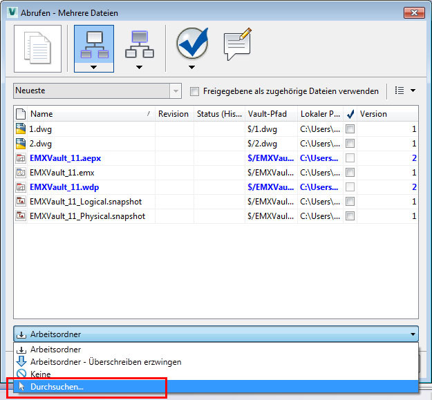 So setzen Sie Ihre elektromechanischen Dateien auf eine frühere Version zurück
