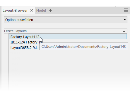 Erstellen eines Factory-Layouts