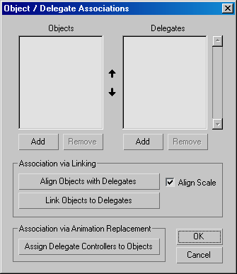 Object/Delegate Associations Dialog