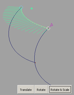 Reshape or position a curve to intersect other curves