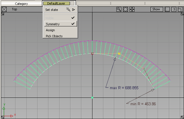 Show curve curvature