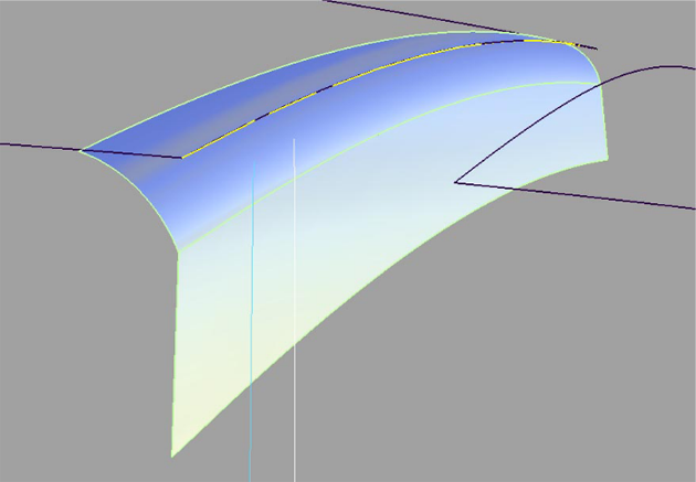 Create rolled edge surfaces