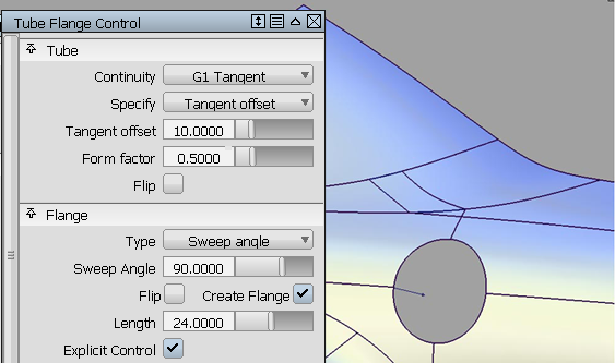 Create rolled edge surfaces