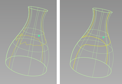 Evaluate > Surface Evaluate > Highlights