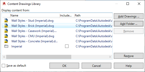 About Content Drawings Library