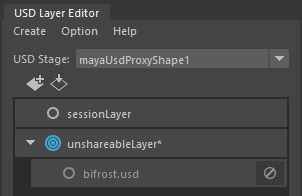 Sharing layers between Bifrost-USD and USD for Maya