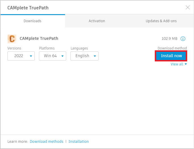 Downloading and Installing CAMplete TruePath