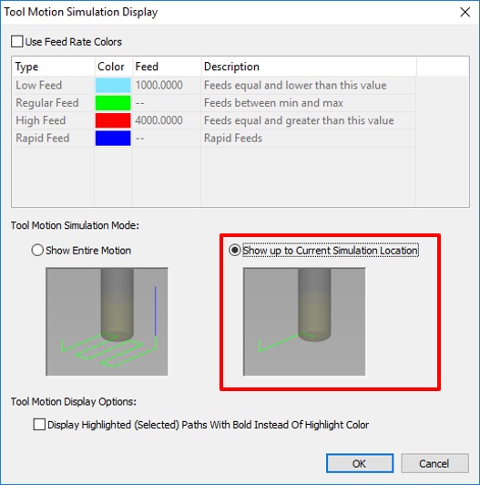 Simulation View Options
