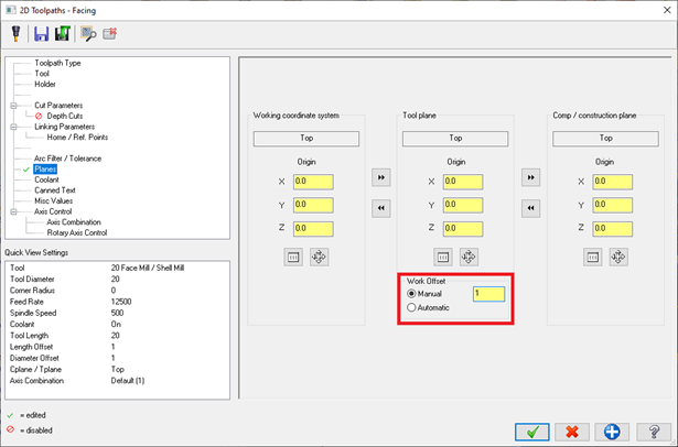 Map Mastercam work offsets in CAMplete TruePath