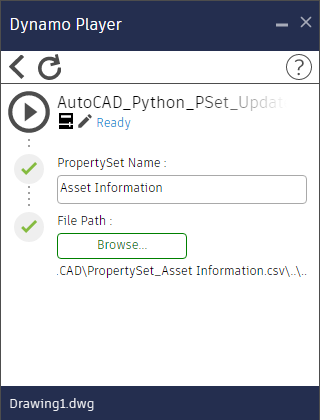 Provide Input for a Graph from Dynamo Player