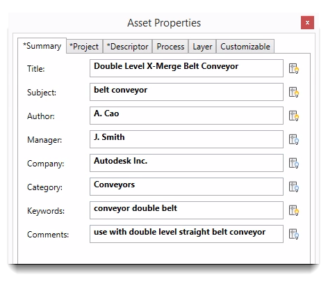 To Assign Asset Properties