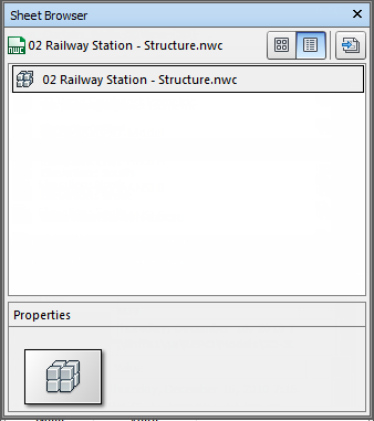 Sheet Browser Window