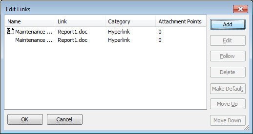 Edit or Delete Links