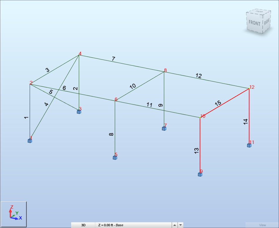 Copy an Existing 2D Frame to Create a 3D Structure