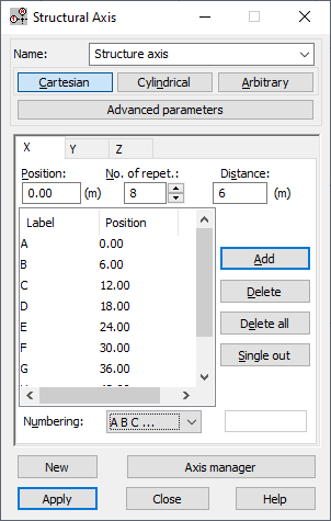 Create the Structural Axis and Stories