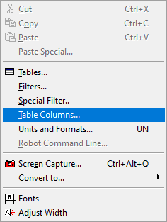 Display Results of Required Reinforcement in Tabular Form