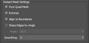 Retopology Tools Interface
