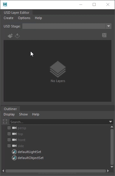 Create a USD stage with new layer
