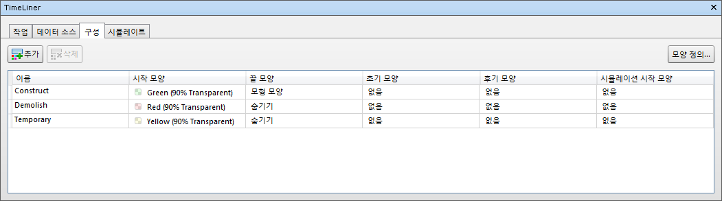 TimeLiner 워크플로우