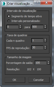 Caixa de diálogo Criar visualização do material