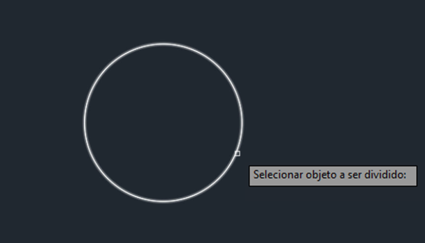 Os comandos Dividir e Medida