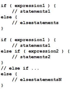Control Statements