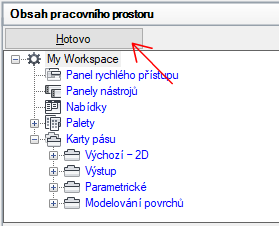 Řízení prvků uživatelského rozhraní v Editoru CUI