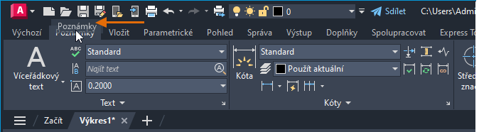 Správa a přizpůsobení pracovního prostoru