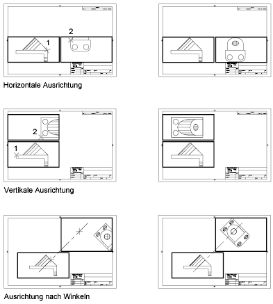 Ausrichten von Ansichten in einem Layout