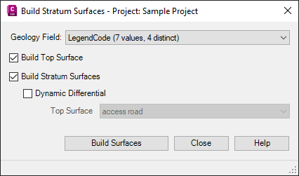 Creating Surfaces from Borehole Data Using the Geotechnical Modeler