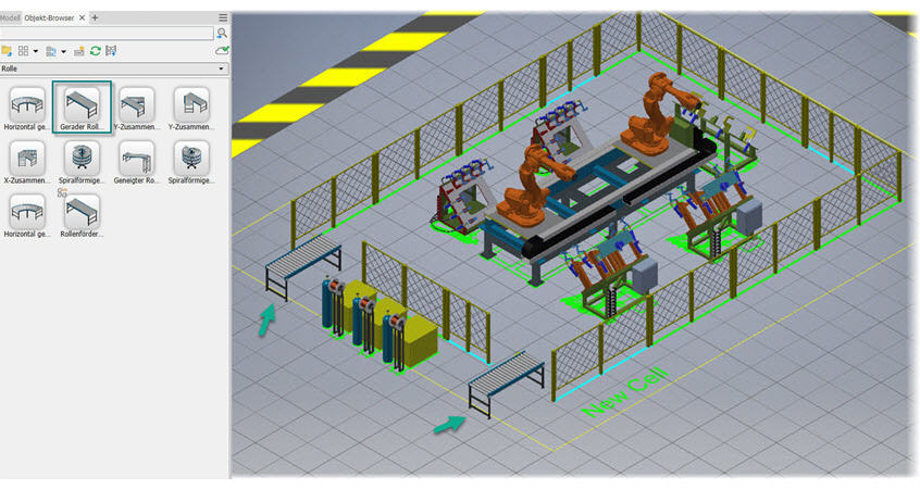 Arbeiten mit 3D-Objekten im Layout