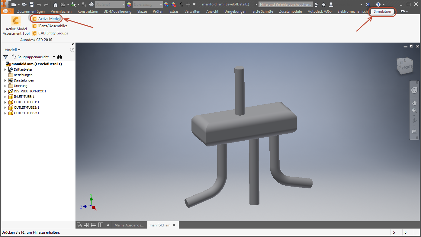 Starten aus der CAD-Anwendung