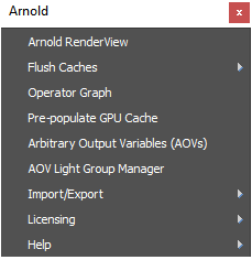 Arnold RenderView Window