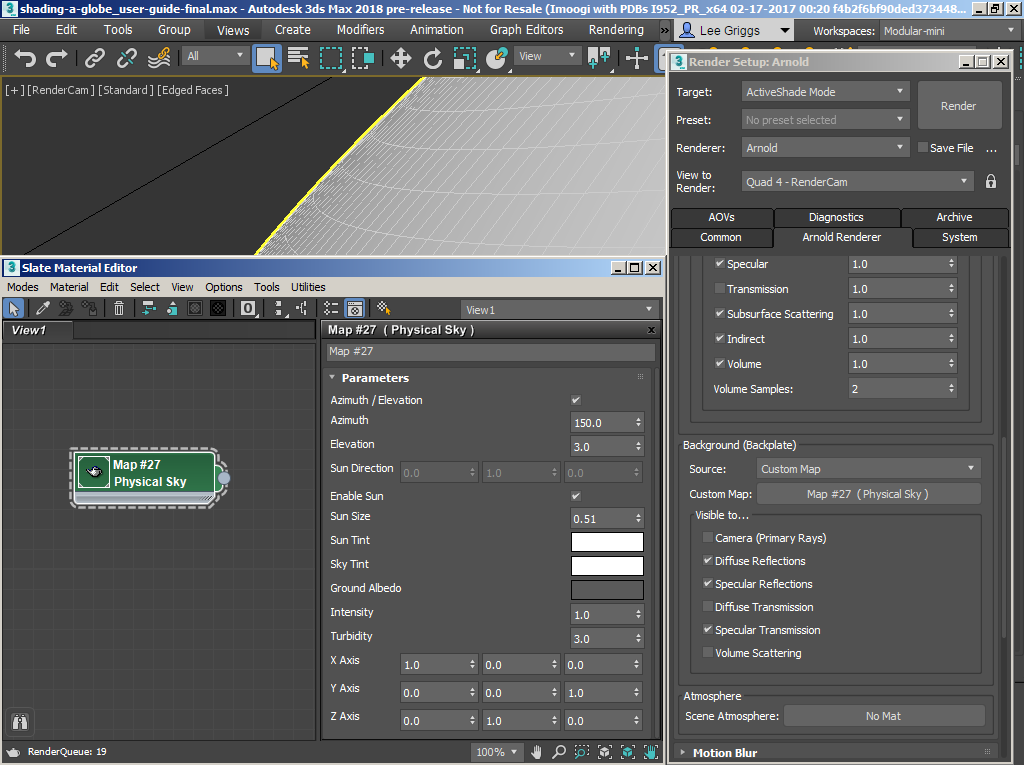 Shading a Globe tutorial