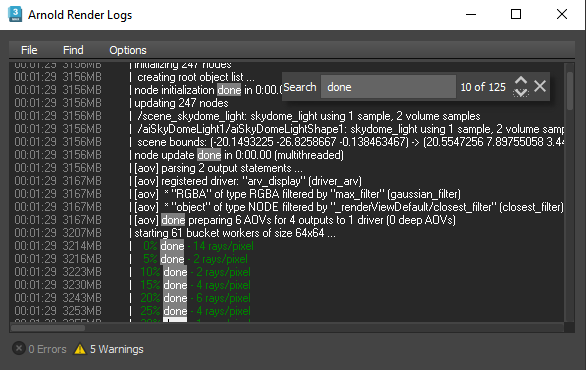 Arnold RenderView Window