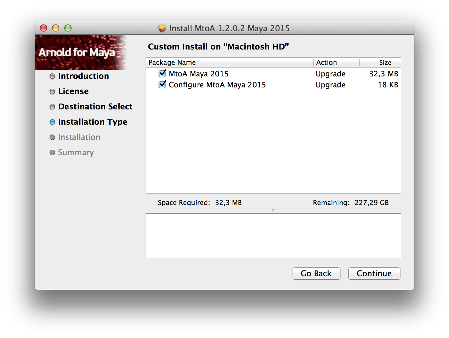 Installing Arnold for Maya on Mac OS X