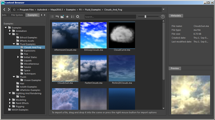 Cloud Fluids with the Physical Sky