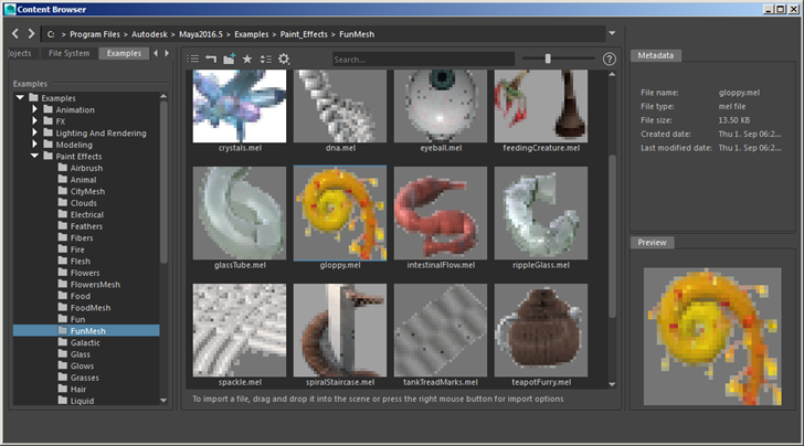 Rendering Paint Effects Curves using Override Sets